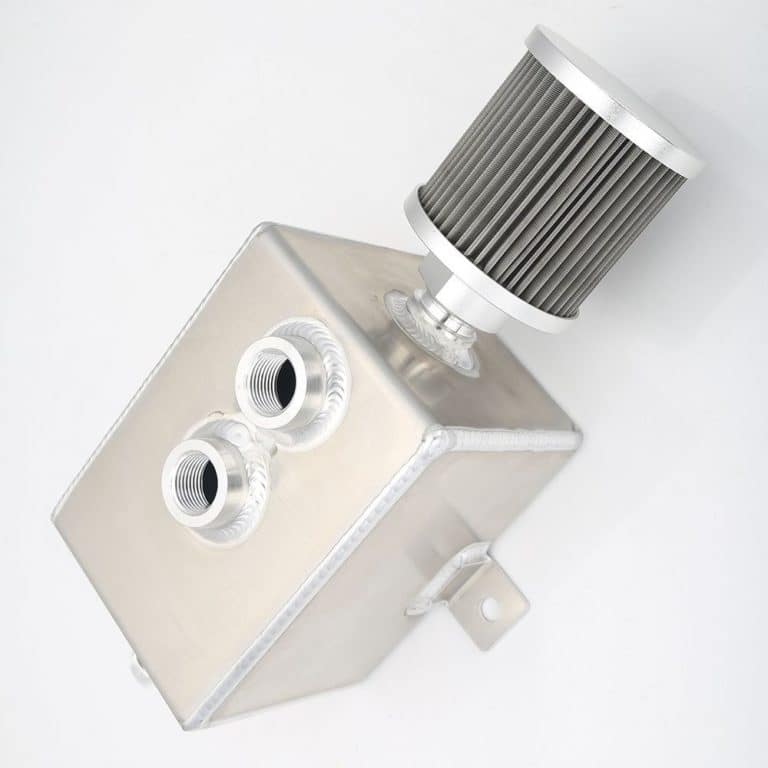 2L SQUARE BAFFLED CATCH CAN WITH BREATHER FILTER - BC Direct