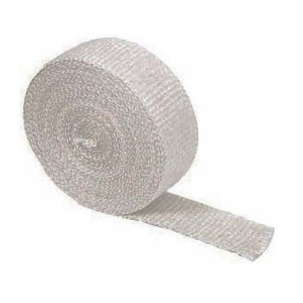2" X 10MTRS WHITE FIBERGLASS TURBO EXHAUST WRAP - BC Direct