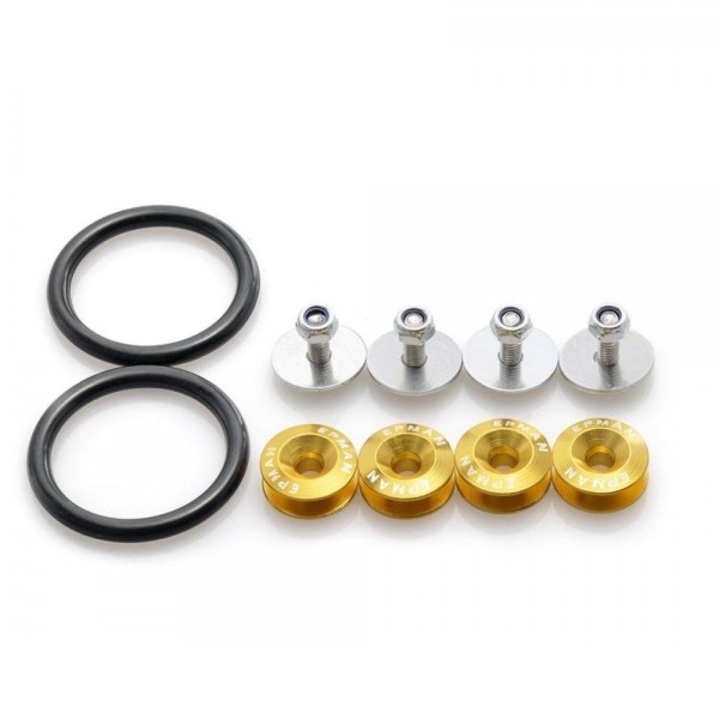 GOLD ALUMINIUM QUICK RELEASE BUMPER FASTENERS KIT - BC Direct