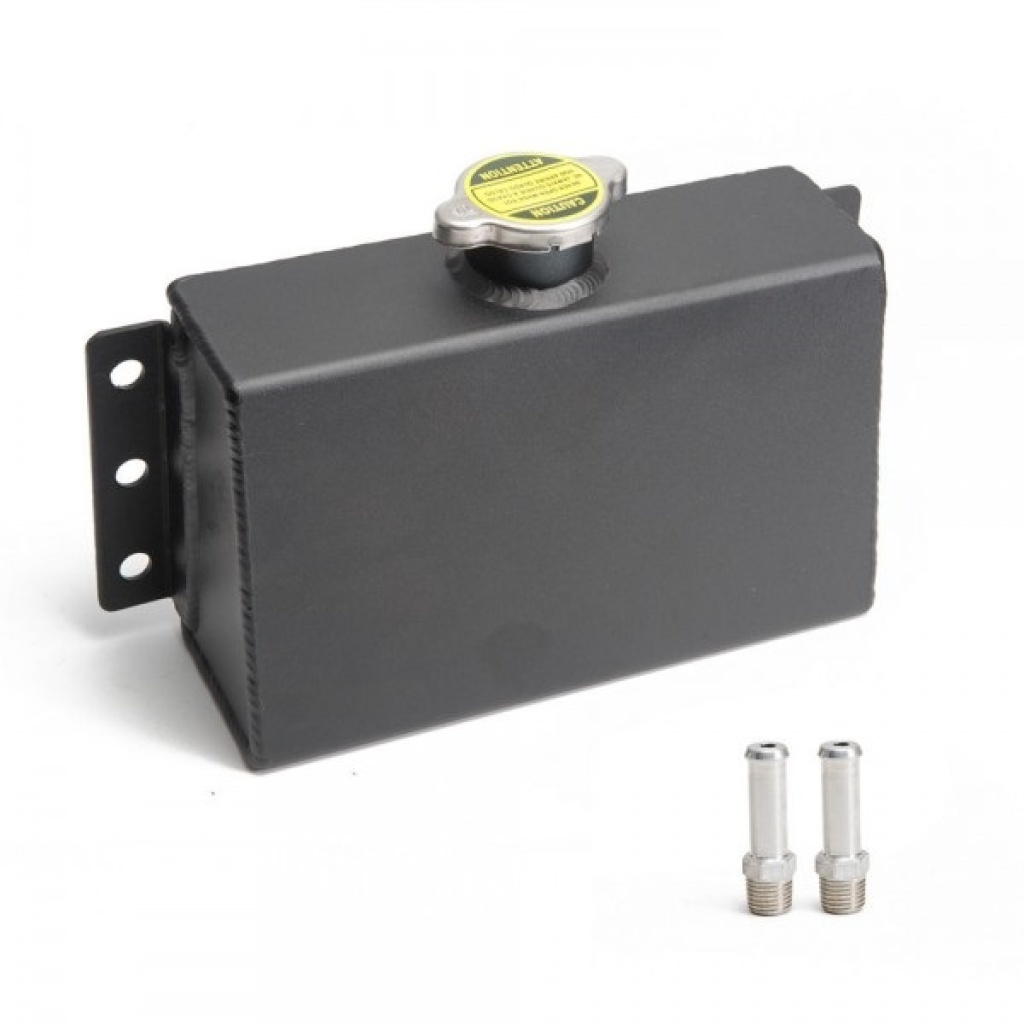 RADIATOR OVERFLOW CATCH CAN - PRESSURISED - BLACK - BC Direct