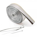 ALUMINIZED METALIC HEAT SHEILD / WIRE COVER WRAP 10MM X 10METERS - BC ...
